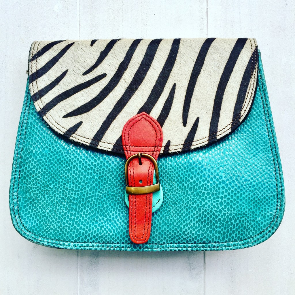 Bolso Cebra Turquesa - Boho Company